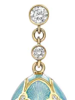 Faberge Heritage 18kt Yellow Diamond Drop Earrings - Gold