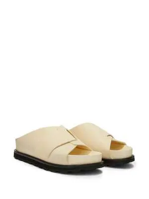 JIL SANDER Platform Leather Slides