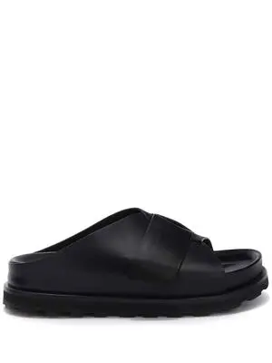 JIL SANDER Platform Leather Slides