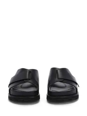 JIL SANDER Platform Leather Slides