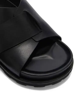 JIL SANDER Platform Leather Slides