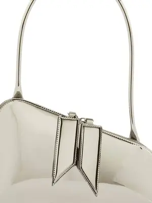 Attico Faux-leather Shoulder Bag - Silver