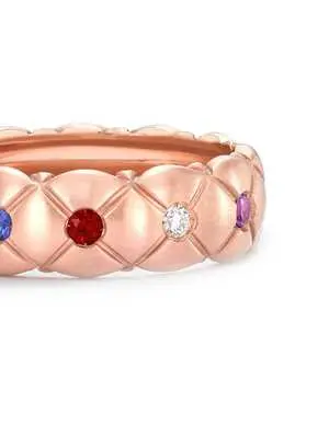 Faberge 18kt Rose Gold Treillage Ring
