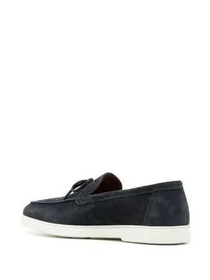 DOUCAL'S Lace-up Suede Loafers