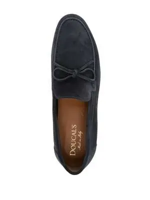 DOUCAL'S Lace-up Suede Loafers