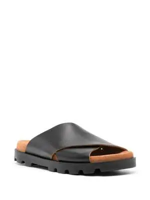 Camper Brutus Leather Sandals - Black