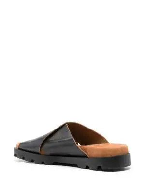 Camper Brutus Leather Sandals - Black