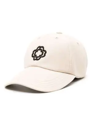 Maje Clover-embroidered Linen-blend Cap