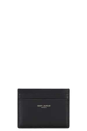 Saint Laurent Card Case In Black