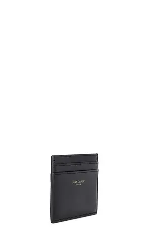 Saint Laurent Card Case In Black