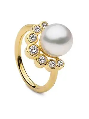 AUTORE MODA AUTORE MODA Brea Pearl-Embellished Ring Gold