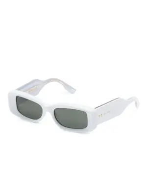 Gucci Rectangle-frame Sunglasses - Blue