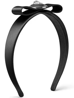 Versace Ribbon Headband - Black