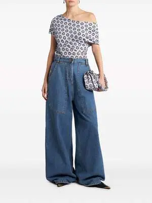 Etro Abstract-print Asymmetric Top