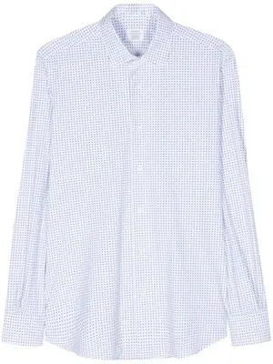 MAZZARELLI Geometric-pattern Shirt - White