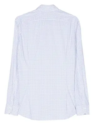MAZZARELLI Geometric-pattern Shirt - White