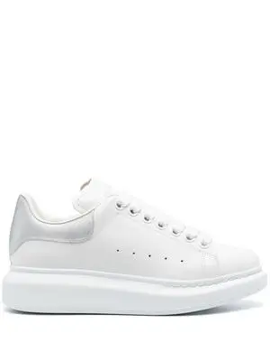 Alexander McQueen Iridescent-panel Leather Sneakers