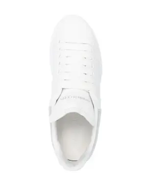 Alexander McQueen Iridescent-panel Leather Sneakers