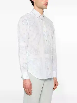 Eleventy Paisley-print Shirt