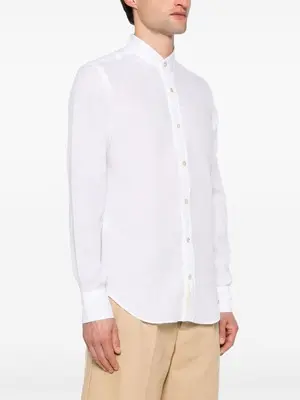 Eleventy Slub-texture Linen Shirt