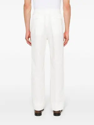 Brioni Chambray Straight Trousers