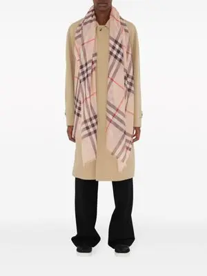 Burberry Wide Check Woven Scarf - Neutrals