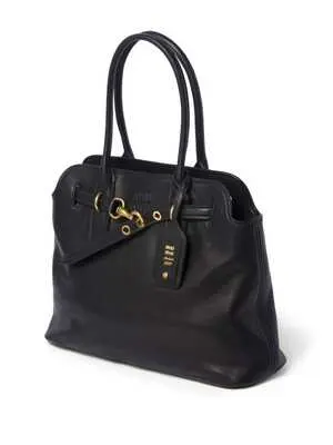 Miu Miu Medium Nappa Leather Tote Bag - Black