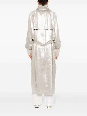Brunello Cucinelli Metallic-finish Trench Coat