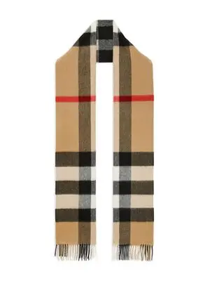 Burberry Vintage Check Cashmere Scarf - Neutrals
