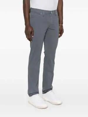 Brioni Chamonix Mid-rise Straight-leg Jeans - Grey