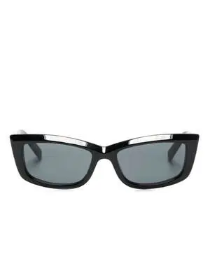 Saint Laurent Rectangle-frame Sunglasses - Black
