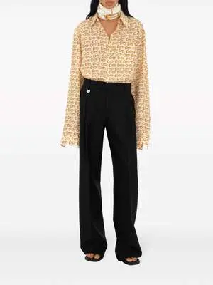 Burberry Chain Check-print Silk Scarf