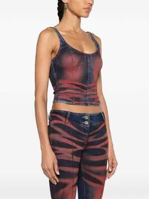 KNWLS Harley Denim Crop Top