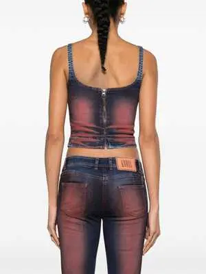 KNWLS Harley Denim Crop Top