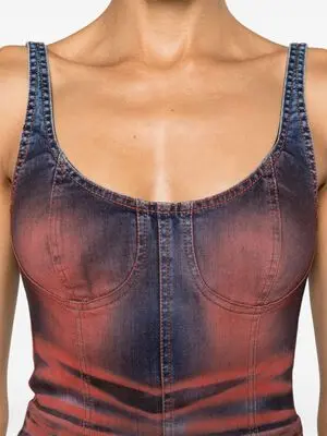 KNWLS Harley Denim Crop Top