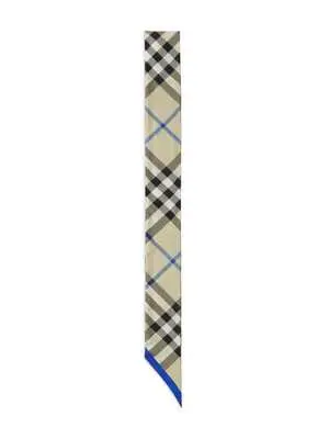 Burberry House Check Silk Scarf - Neutrals