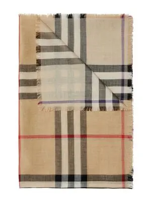 Burberry Reversible Check Scarf - Neutrals