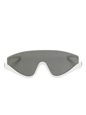 Gucci Interlocking G Shield Sunglasses - White