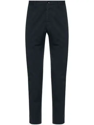 Incotex Tapered Stretch-cotton Chinos - Blue