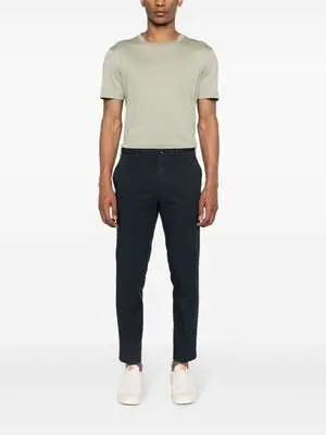 Incotex Tapered Stretch-cotton Chinos - Blue