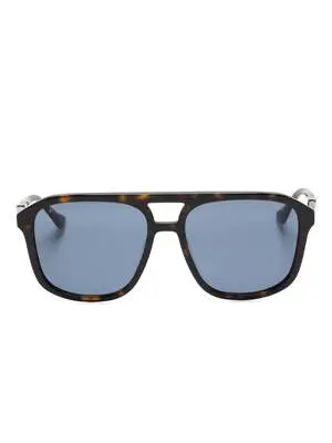 Gucci Tortoiseshell Navigator Sunglasses - Brown