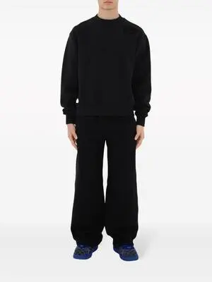 Burberry Ek Embroidery Straight-leg Trousers
