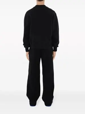 Burberry Ek Embroidery Straight-leg Trousers