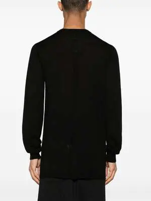 Rick Owens Oversized Virgin Wool Jumper - Black