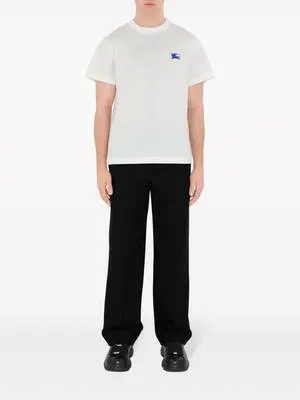 Burberry Logo-embroidered Cotton T-shirt