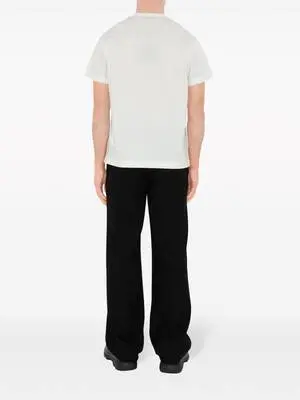 Burberry Logo-embroidered Cotton T-shirt