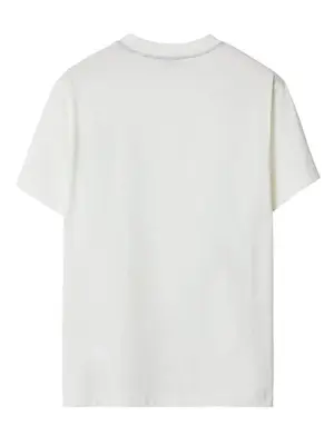 Burberry Logo-embroidered Cotton T-shirt