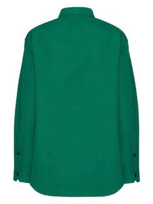 Valentino Garavani Vlogo Signature Canvas Shirt Jacket - Green