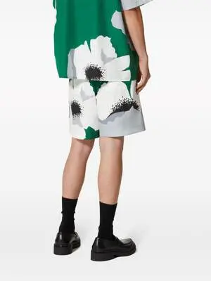 Valentino Garavani Bermuda Shorts With Portrait Print