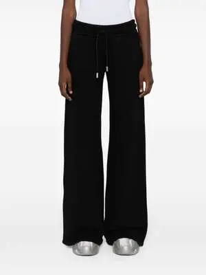 Off-White Diag-stripe Wide-leg Trousers - Black